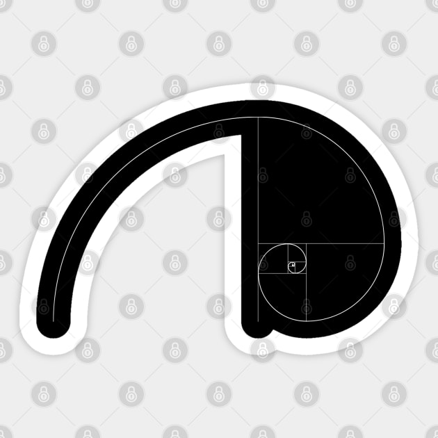 The Golden Ratio Fibonacci Spiral Mathematics Math Geometry ...