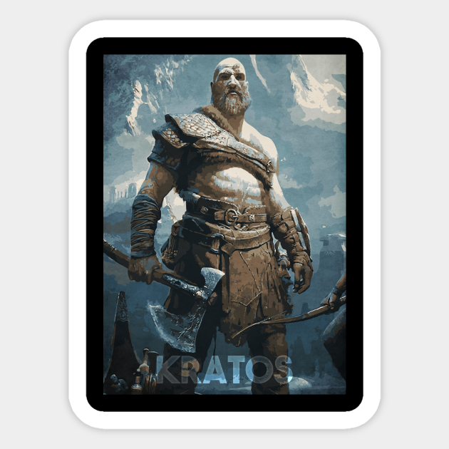 Kratos - God Of War - Sticker | TeePublic