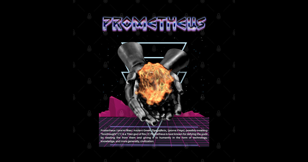 Ancient Greek Gods Mythology -Prometheus - Greek Mythology - Sticker ...