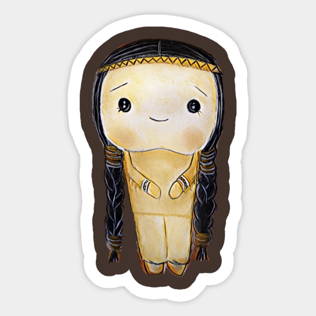 Native Baby doll - Native American - Sticker | TeePublic