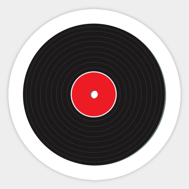 Retro Vinyl Record - Retro - Sticker | TeePublic