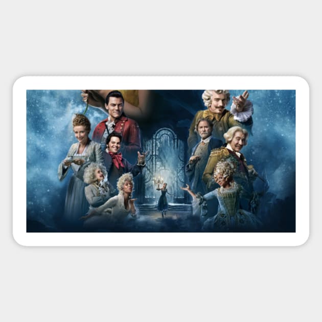 Beauty and the Beast Cast - Beauty And The Beast - Sticker | TeePublic