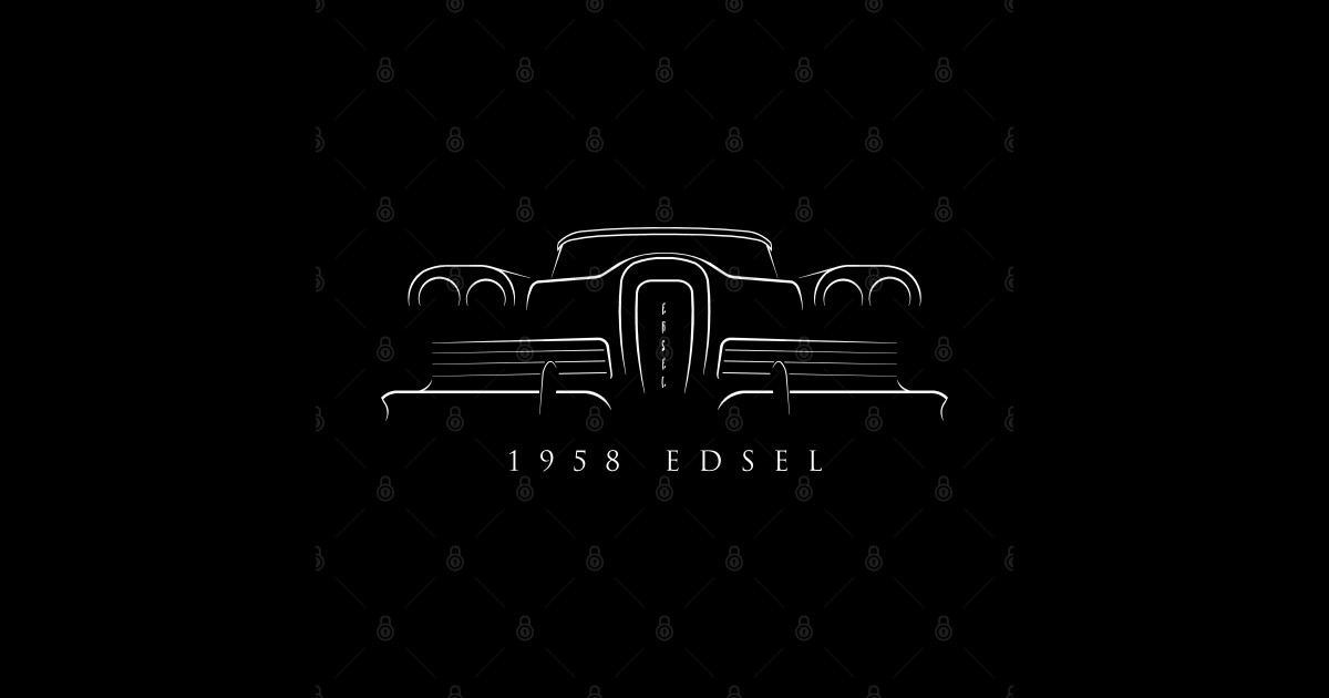 1958 Edsel - stencil - Edsel - Posters and Art Prints | TeePublic