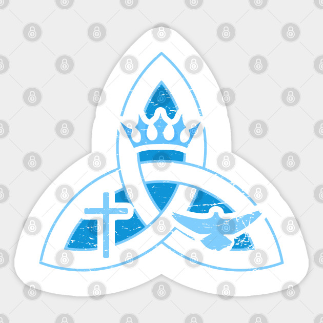 Holy Trinity Christian Distressed Design - Holy Trinity - Sticker ...