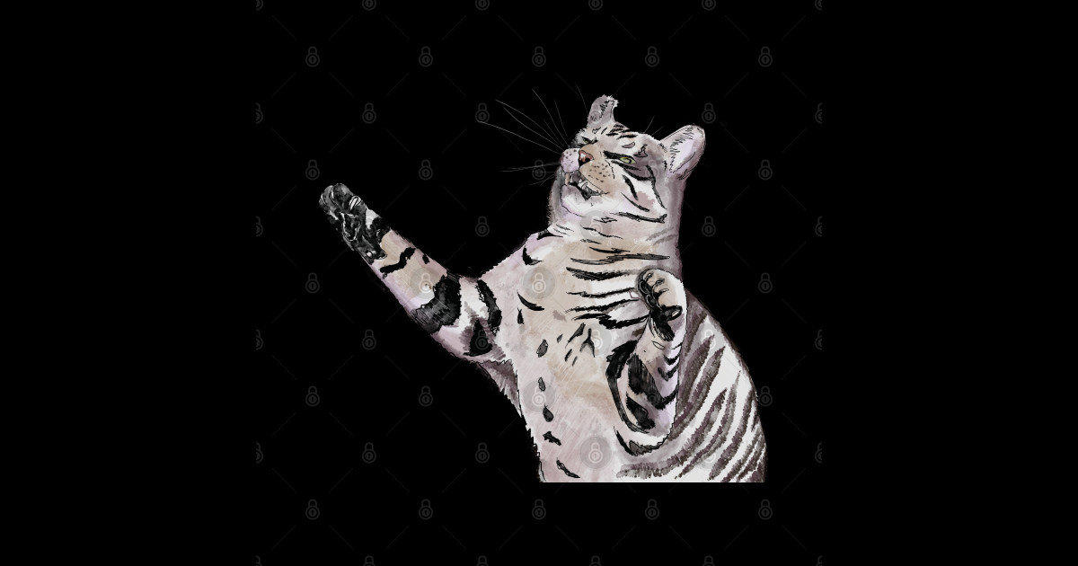 Burbur Attack! - Cat - Sticker | TeePublic