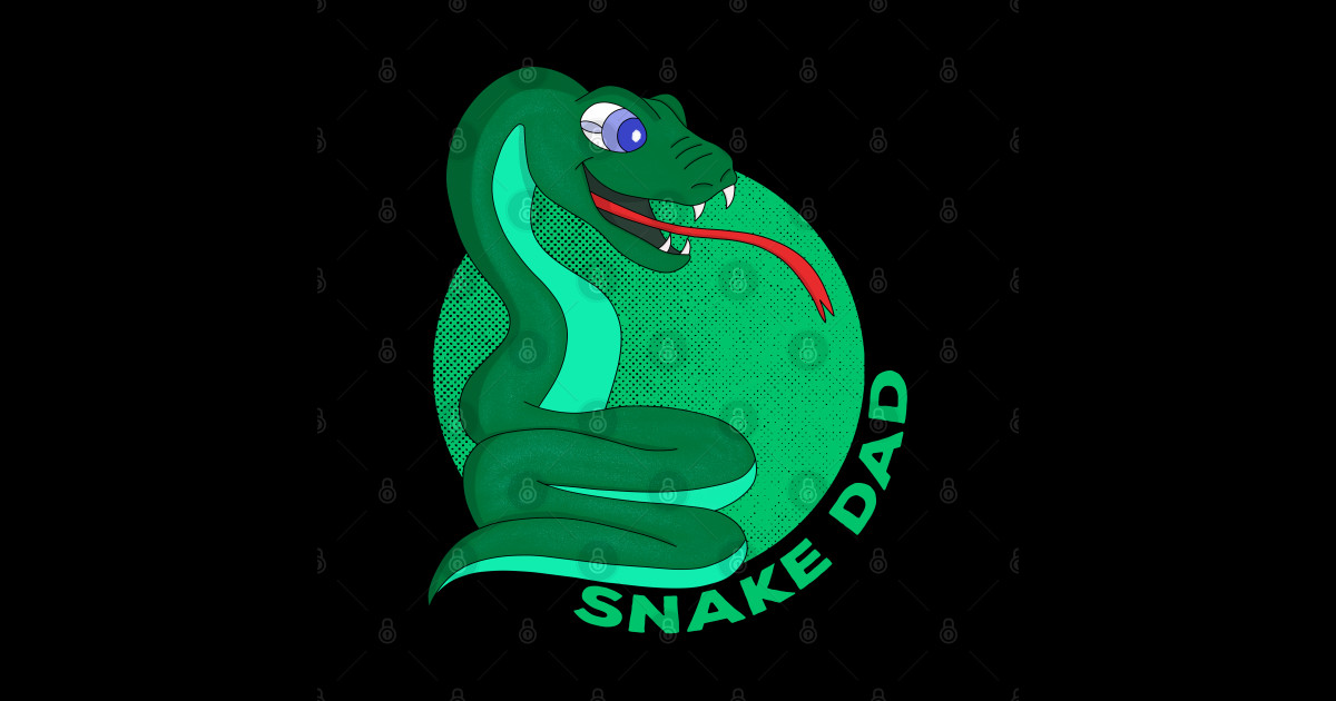 Snake Dad - Snakes Designs - Sticker | TeePublic