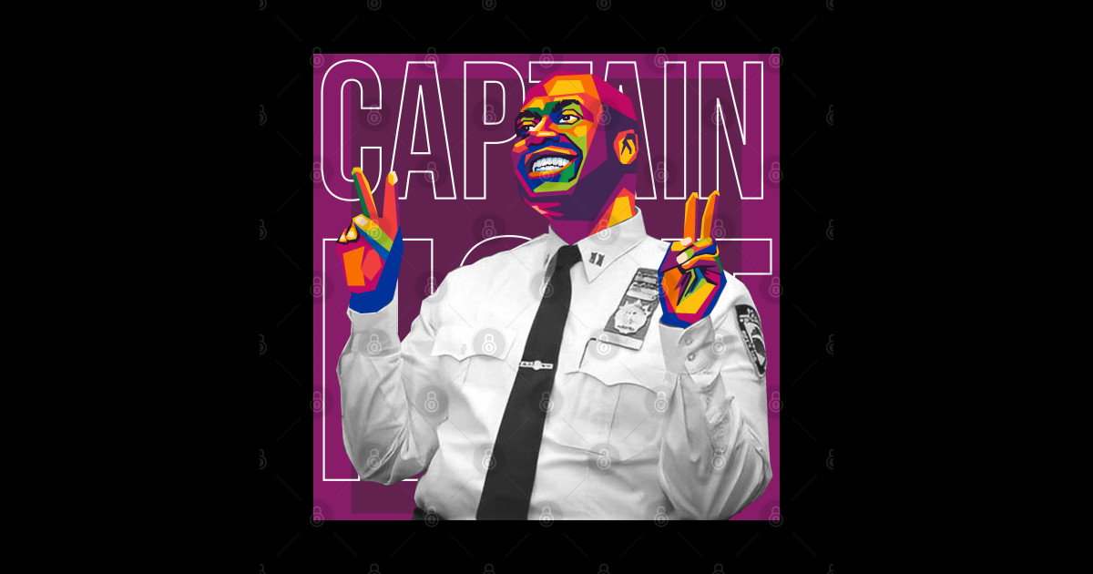 captain holt wpap - Captain Holt - Sticker | TeePublic