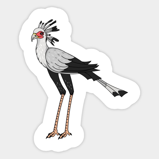 Secretary bird cartoon illustration - Secretary Bird Cartoon ...