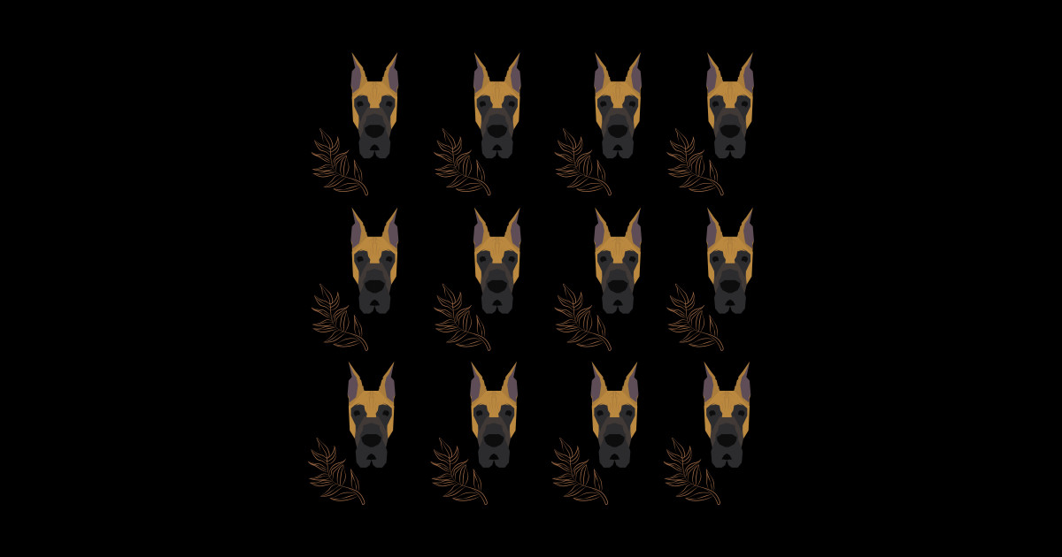 Great Dane dog pattern - Great Dane Dog Pattern - Sticker | TeePublic