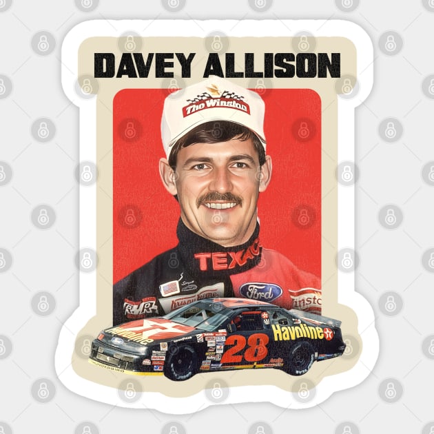 Davey Allison - Davey Allison - Sticker | TeePublic