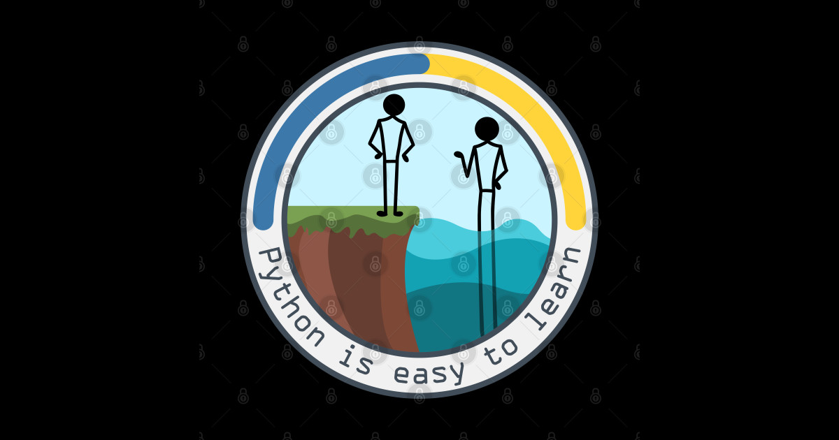 Python is easy to learn - Python - Sticker | TeePublic