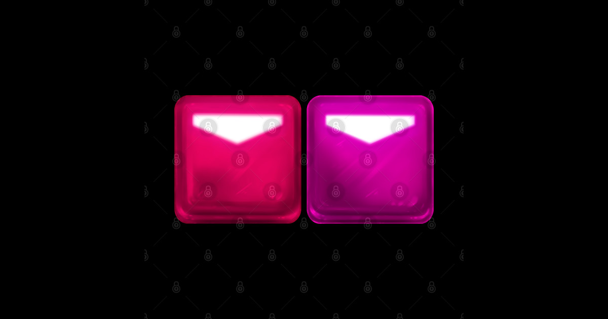 Beat Saber Blocks - Fuchsia Pink & Ruby Red - Beat Saber - Magnet ...