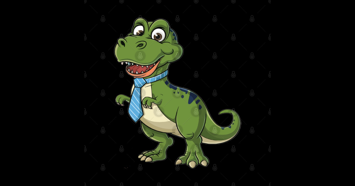 Tie-Rannosaurus - Dinosaur Gift - Sticker | TeePublic