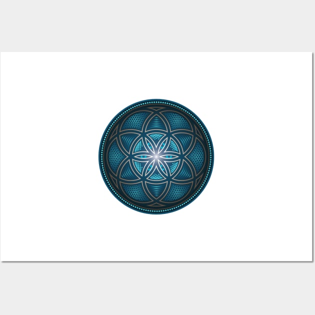 Seed of Life Detailed with Gradients - Sacred Geometry - Posters and ...