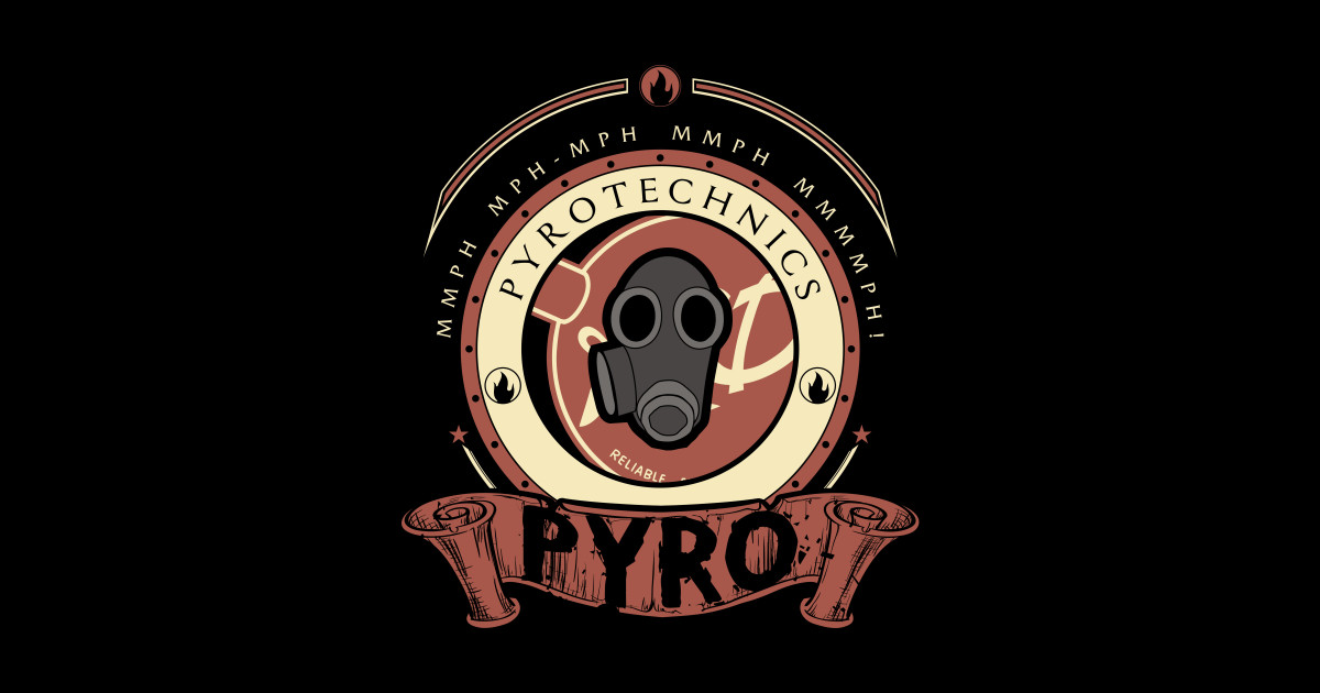 Pyro - Red Team - Team Fortress - Sticker | TeePublic