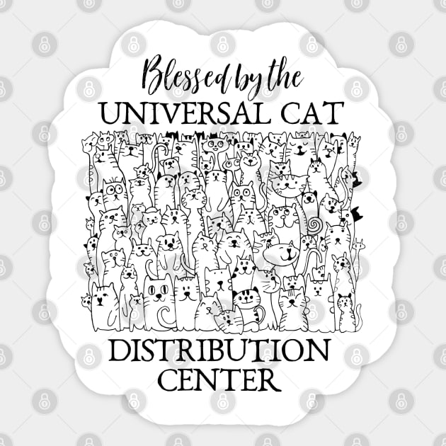 Universal Cat Distribution Center - Cat Distribution Center - Sticker ...