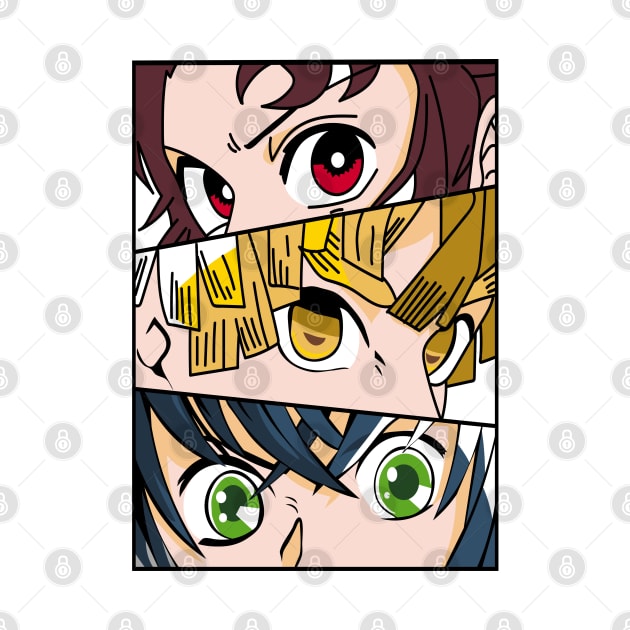 Demon Slayer Trio - Tanjiro, Zenitsu and Inosuke - Demon Slayer - T ...