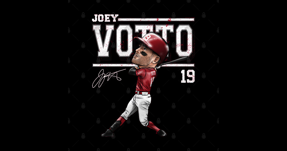 Joey Votto Cincinnati Cartoon - Joey Votto - Sticker | TeePublic