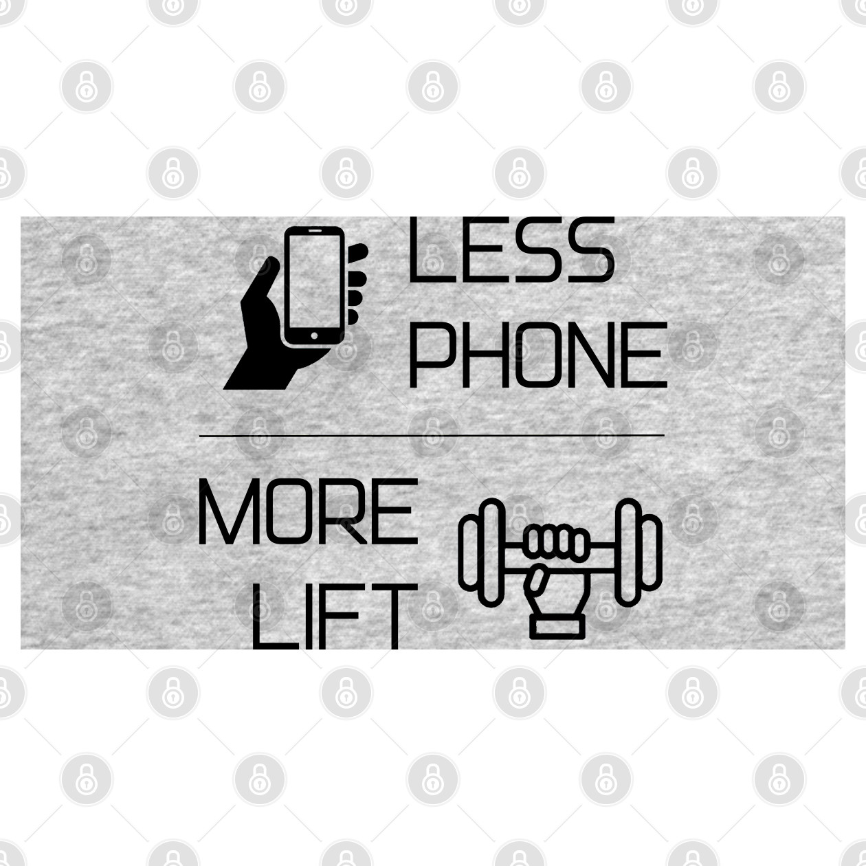 Less Phone, More Lift - Gym Bodybuilding Motivation - T-Shirt | TeePublic