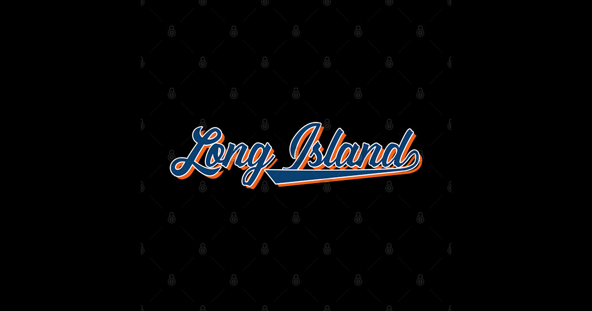 Long Island Script - Long Island - Sticker | TeePublic