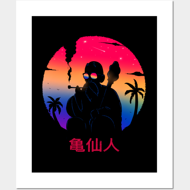 Master Roshi Smoke - Master Roshi - Posters and Art Prints | TeePublic