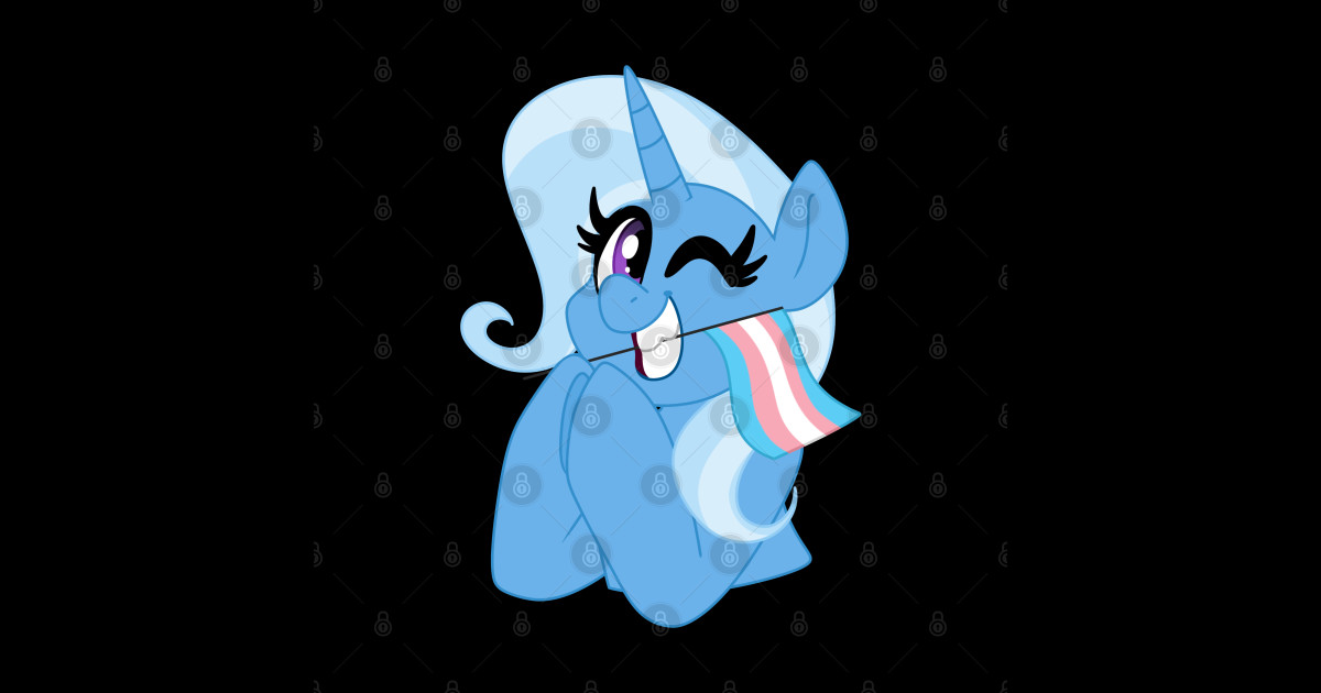 This Mare says TRANS RIGHTS! - Mlp - Sticker | TeePublic