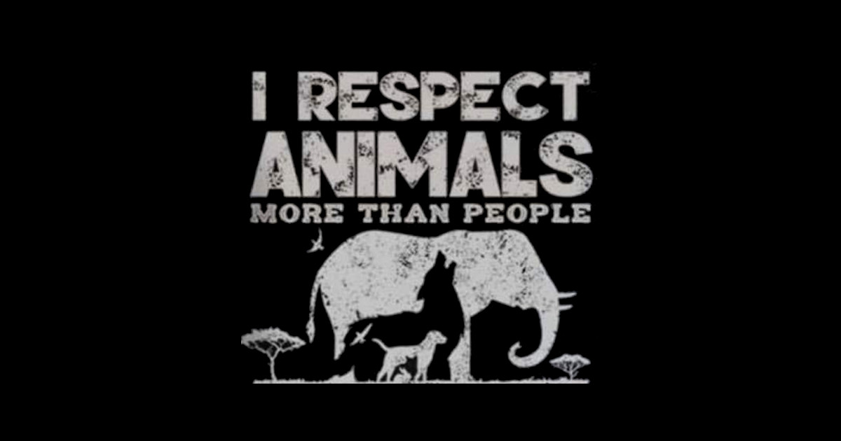 I Respect Animals - Respect Animals - Sticker | TeePublic