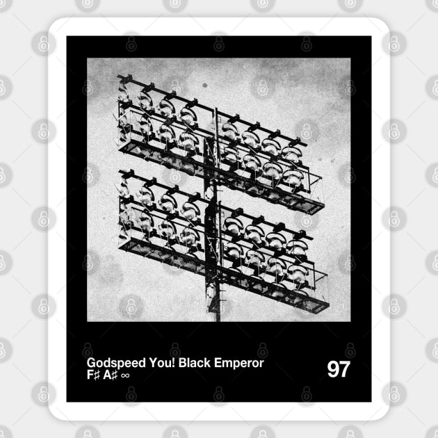 Godspeed You! Black Emperor || Vintage Pantone 80s - Gybe - Sticker ...