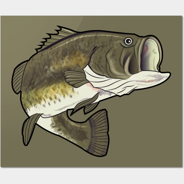 how to draw a largemouth