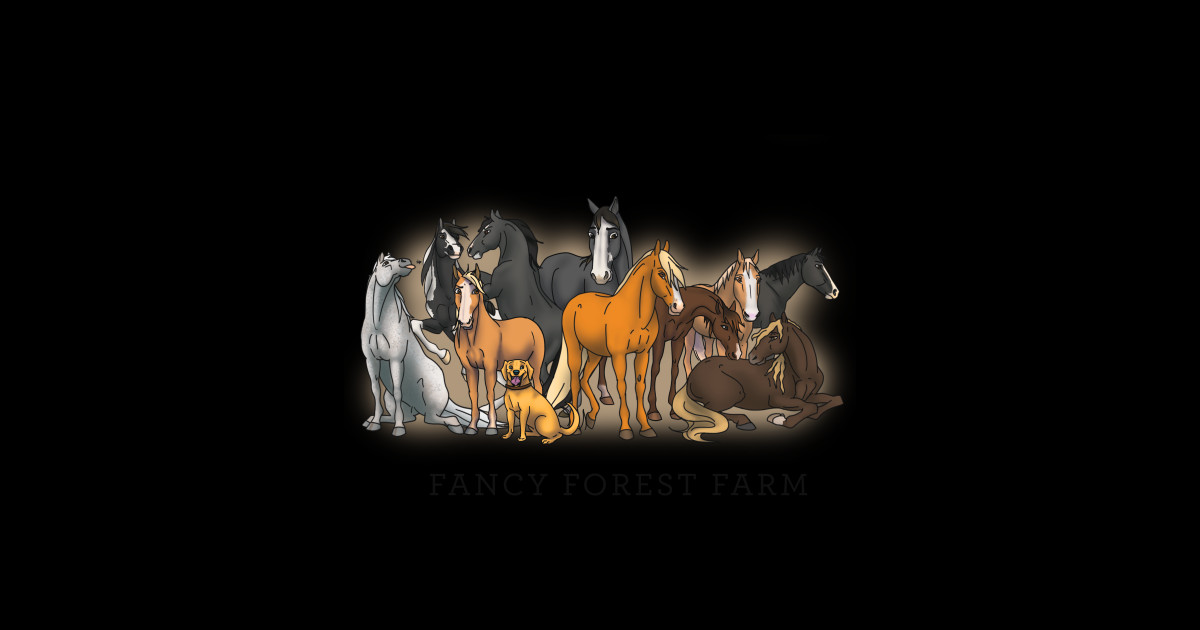 Fancy Forest Farm • Family Portrait • Black Text Shirt - Fancy Forest ...