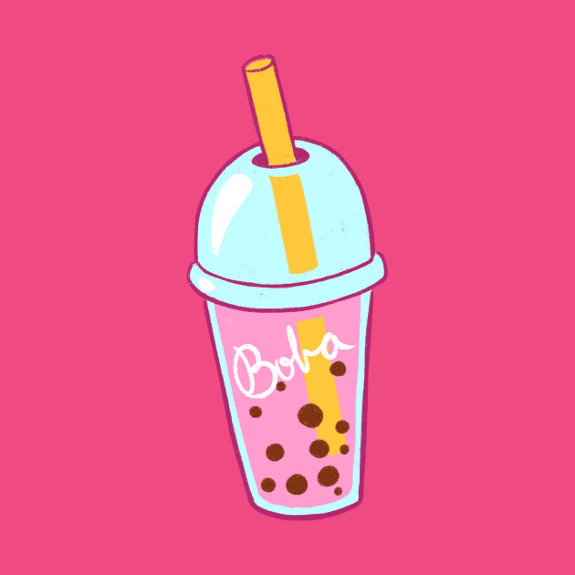 Pink Boba Tea - Tea - T-Shirt | TeePublic