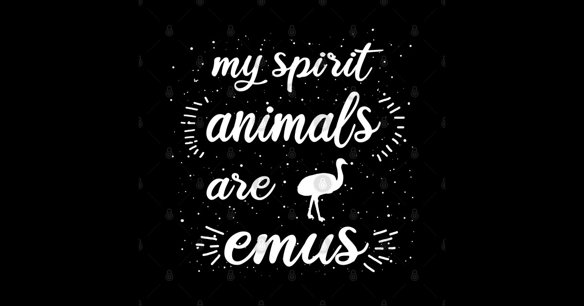 Emu spirit animal ratite design rhea ostrich - Emu - Sticker | TeePublic