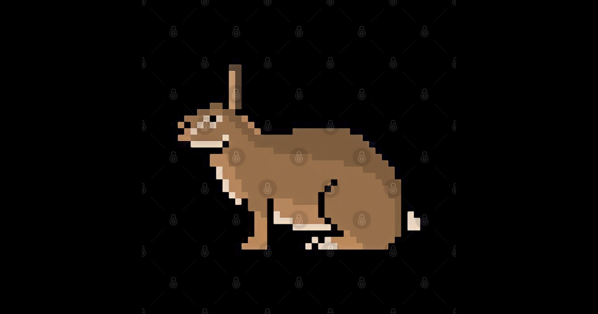 rabbit - Pixels - Sticker | TeePublic