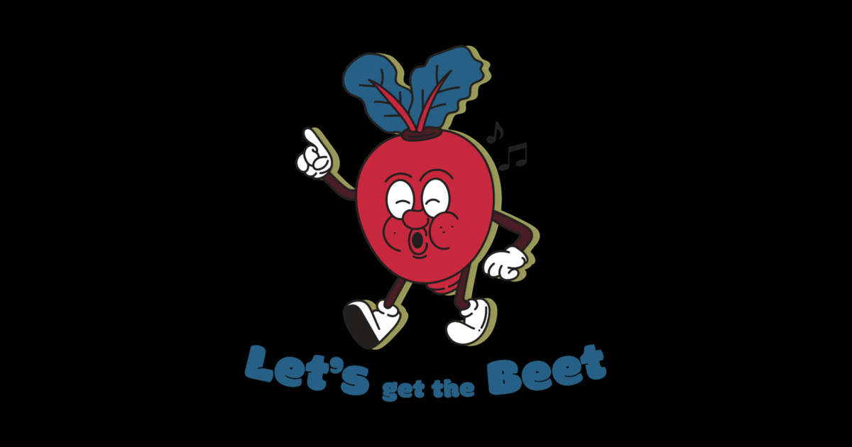 Beet Dancing Cartoon - Beet - Sticker | TeePublic