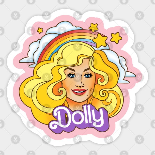 Dolly Doll - Dolly Parton - Sticker | TeePublic
