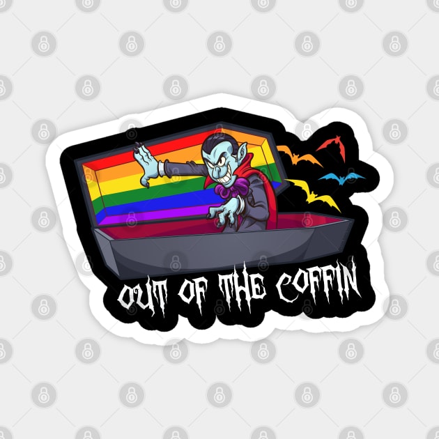 Funny Pride Vampire LGBT Halloween - Lgbt Halloween - Magnet | TeePublic