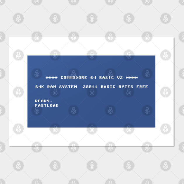 Commodore 64 Boot Screen Fastload - Commodore 64 - Posters and Art ...