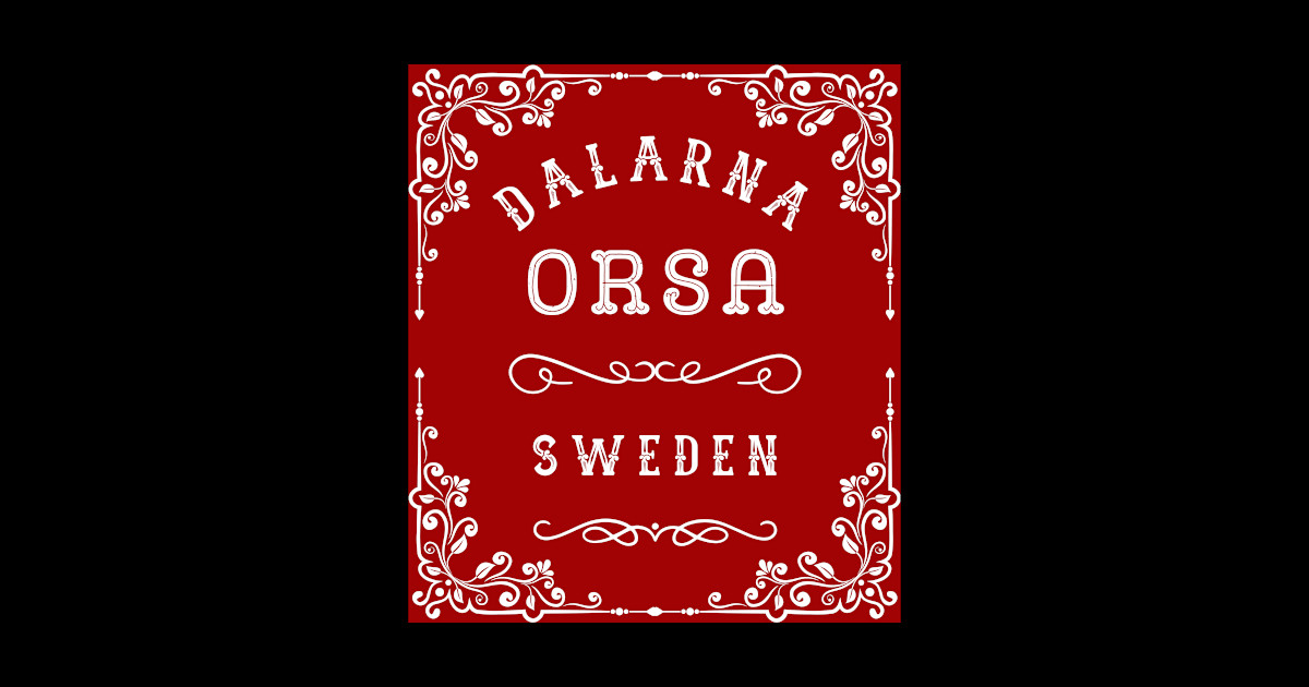 ORSA DALARNA SWEDEN - Orsa Sweden - Sticker | TeePublic