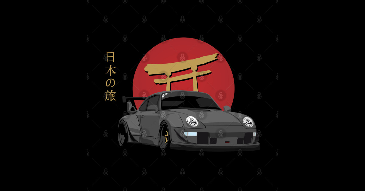 Japanese 911 933 RWB JDM Oldschool Tuning Car - 933 - Posters and Art ...