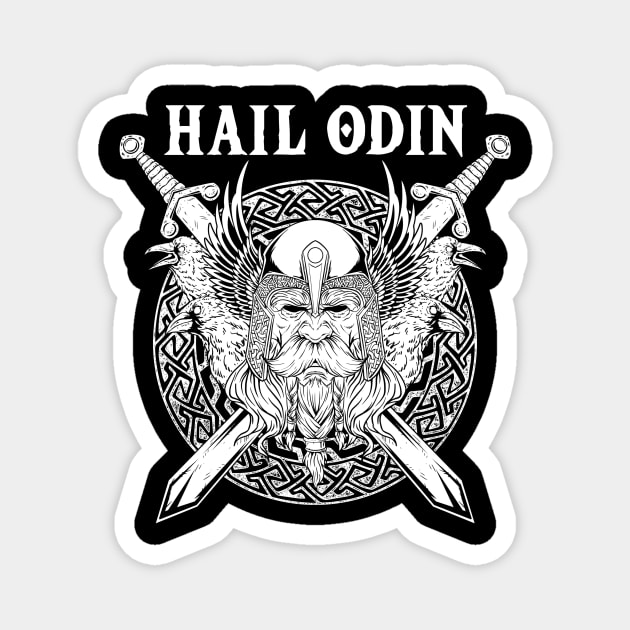 Hail Odin Viking Valhalla - Gift - Magnet | TeePublic