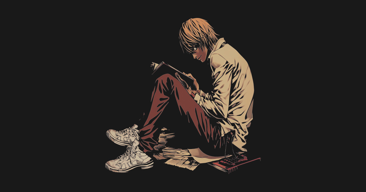 Light Yagami Death Note Stylized Art - Light Yagami - T-Shirt | TeePublic