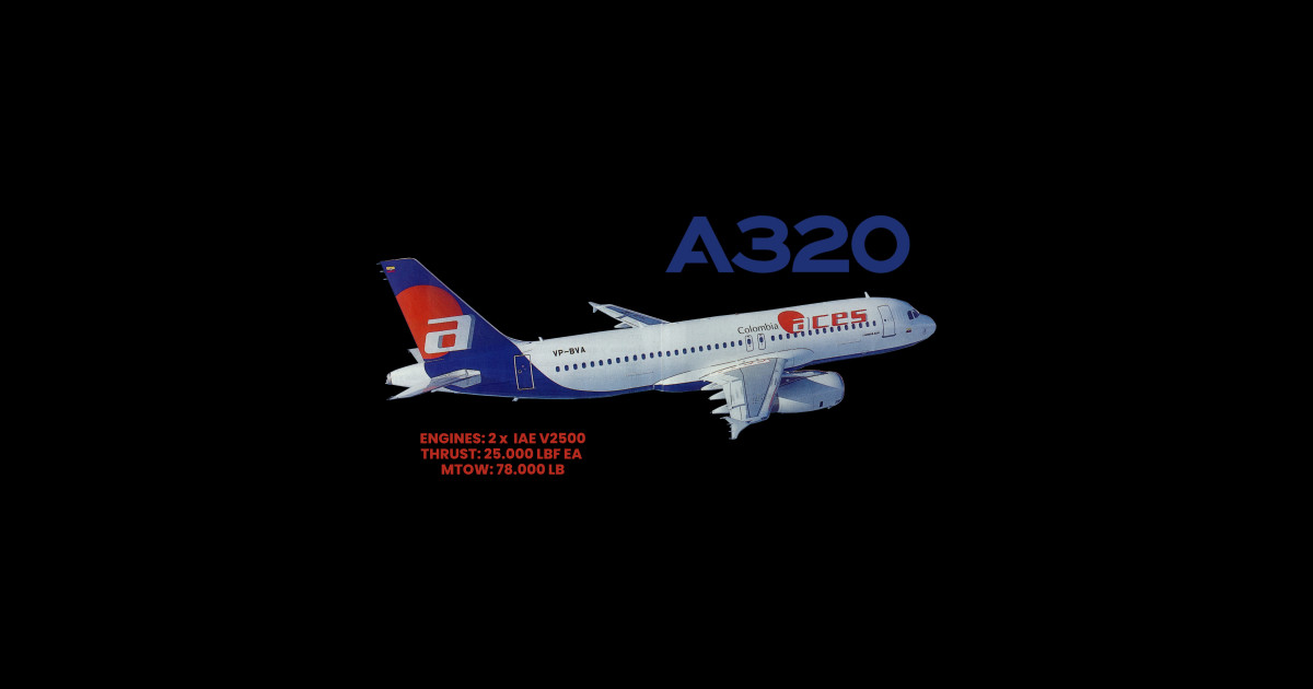 airbus A320 TSHIRT - A320 - Sticker | TeePublic