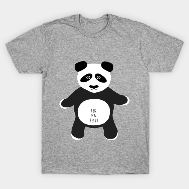Funny Lucky Panda Shirt Rub Belly for Good Luck - Panda - T-Shirt ...