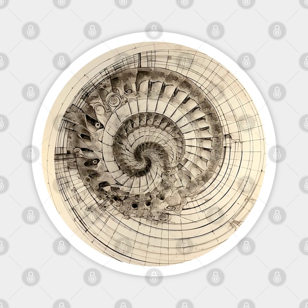 fibonacci sequence spiral drawing