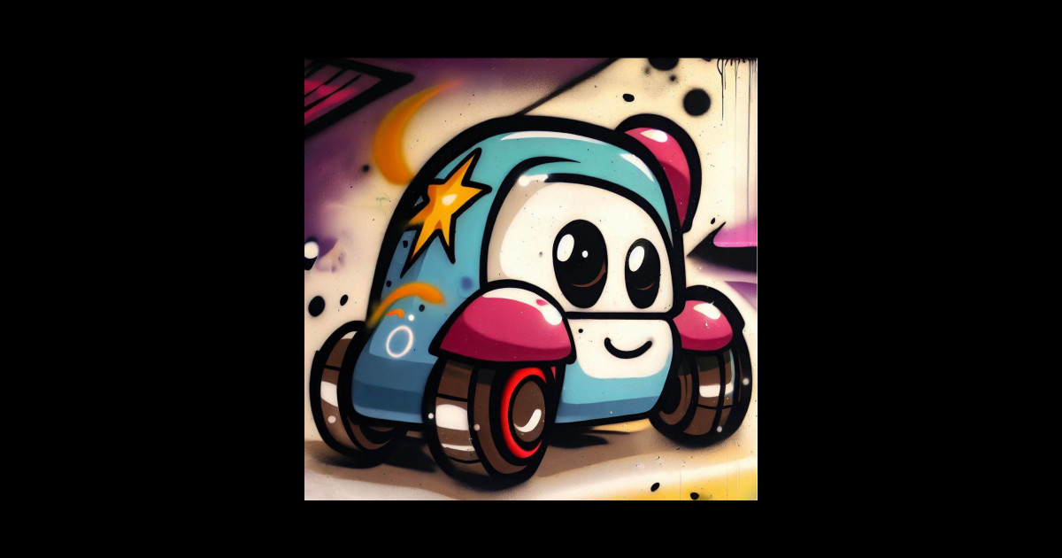 Graffiti car - Graffiti Car - Sticker | TeePublic