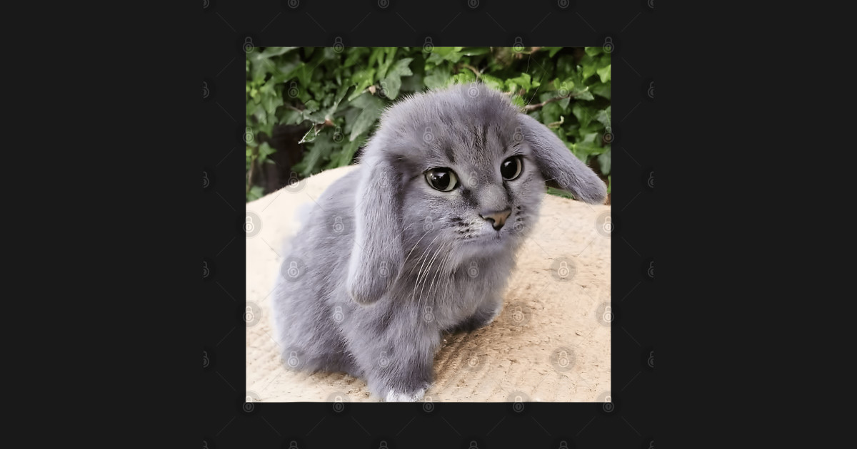 Gen Alpha Brainrot s Cat Rabbit - Funny Meme Brainrot - T-Shirt | TeePublic