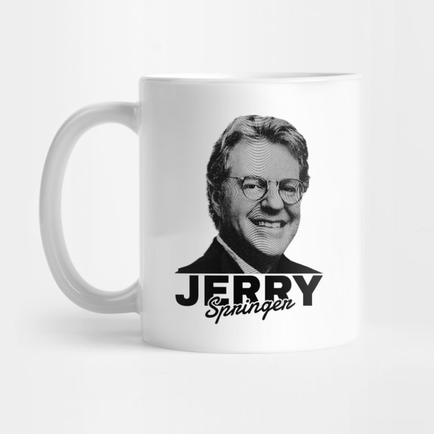 Jerry Springer - black radial style - Jerry Springer - Mug | TeePublic