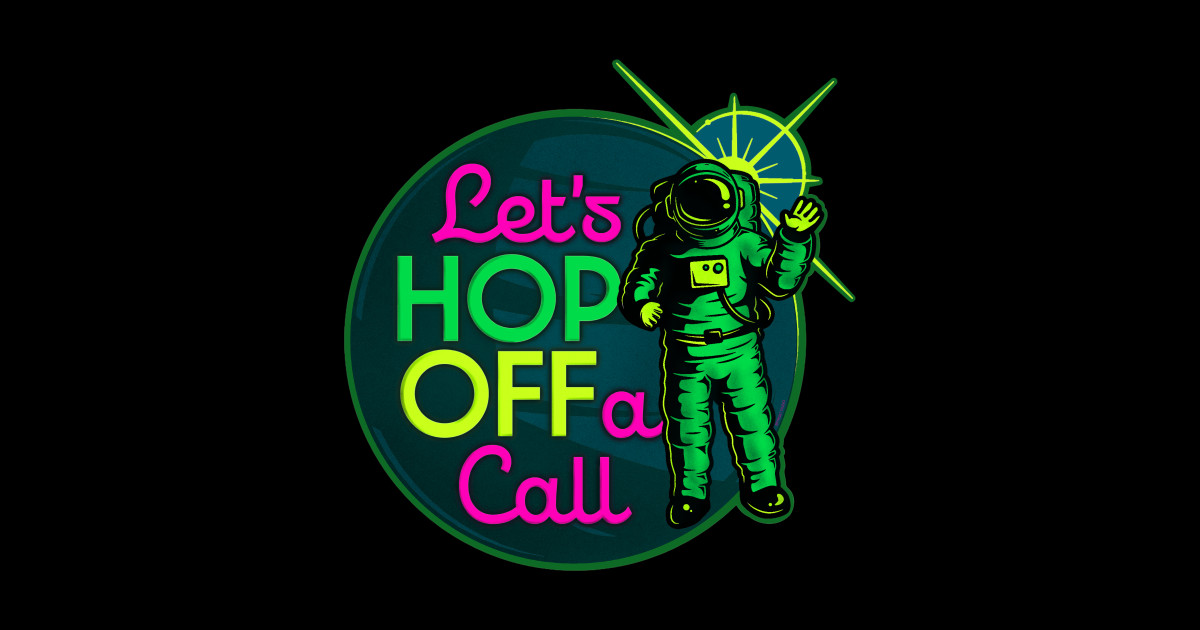 Let's Hop OFF a Call - Remote Work Space - Office Humor - Sticker ...