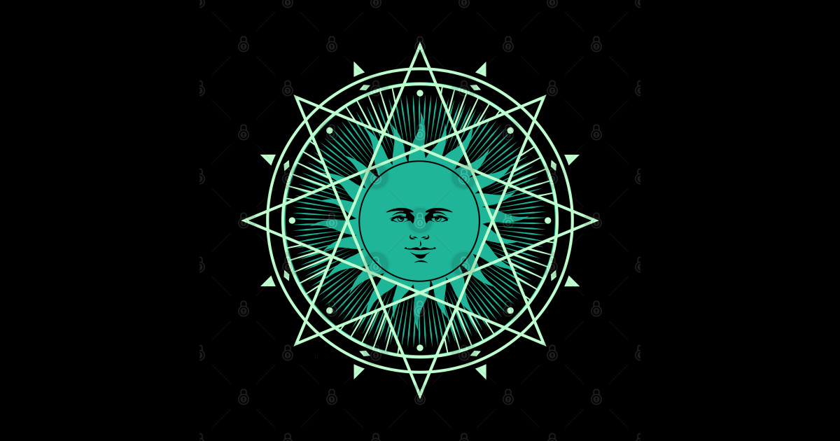 Occult Alchemy Sun - Esoteric Occult Sun Alchemy - Posters and Art ...