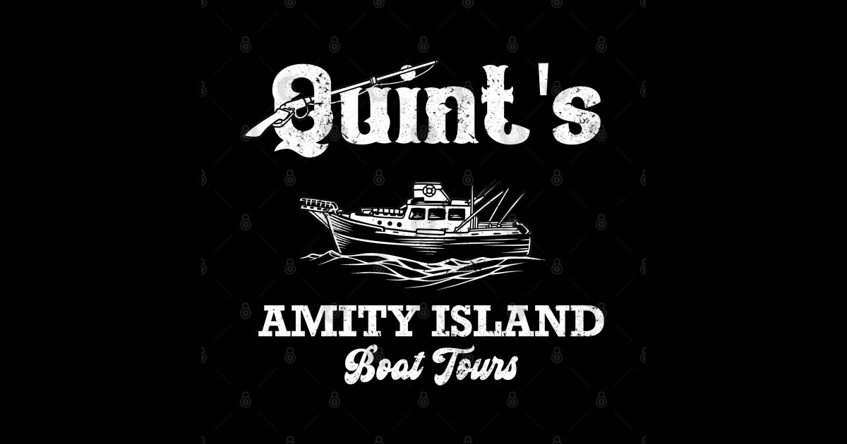 Quint's Boat Tours - Sharks - Sticker | TeePublic
